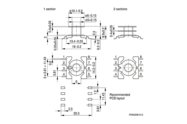 B65822F1008T001 : Detailed Information | Ferrites and Accessories ...